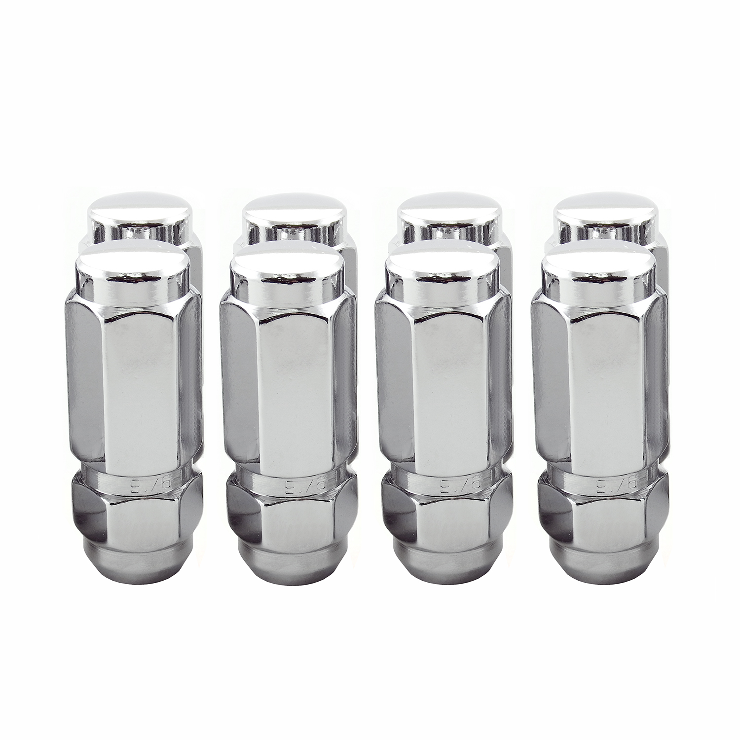 chrome-cone-seat-style-lug-nut-set-9-16-18-thread-size-set-of-8-lug